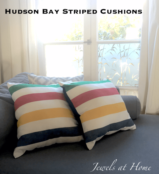Hudson Bay Stripe Throw Cushions | Jewels at Home