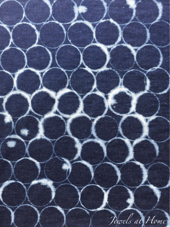 Bleach Printing on Fabric | Jewels at Home