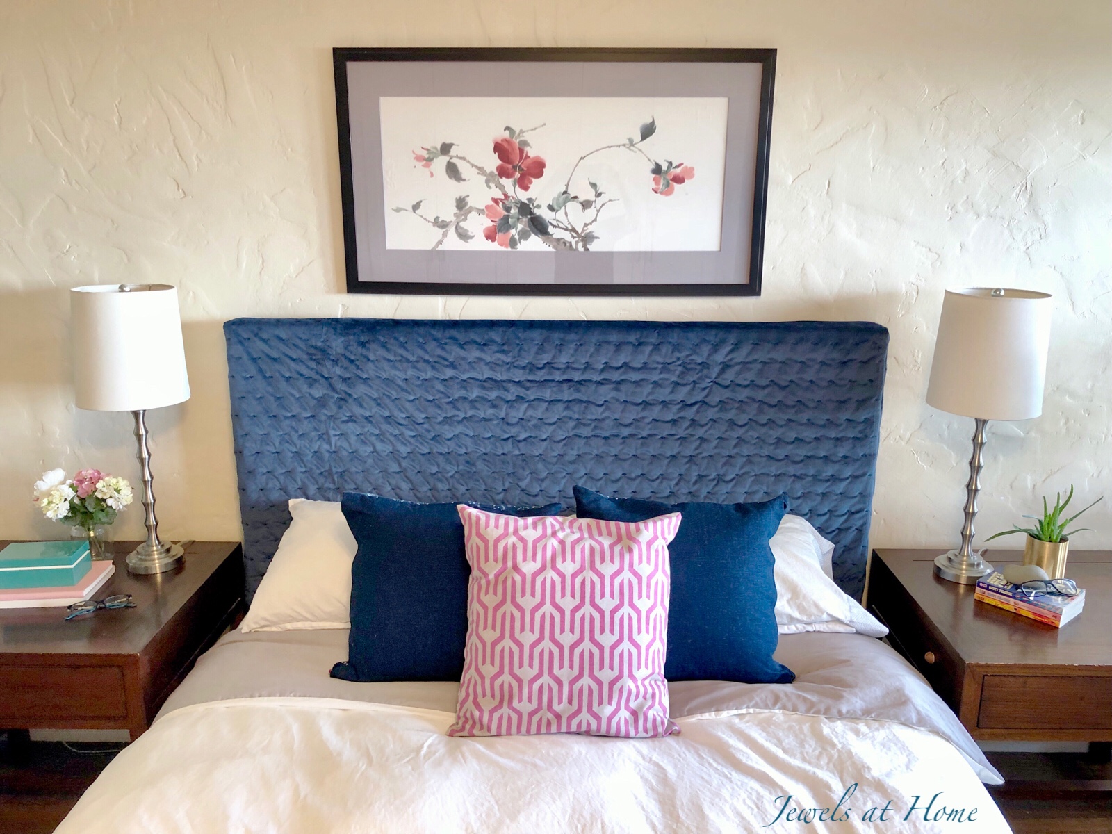 Feeling Blue (Velvet) – A Quick and Easy Headboard Slipcover | Jewels ...
